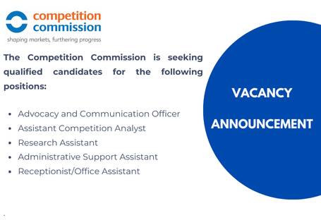 The Competition Commission is inviting applications from suitably ...
